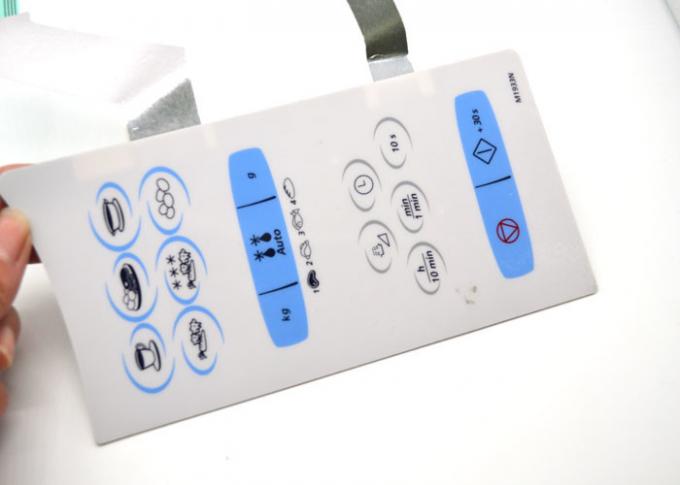 Shielding Layer Microwave Oven Membrane Keypad Flat Non Tactile Type ...